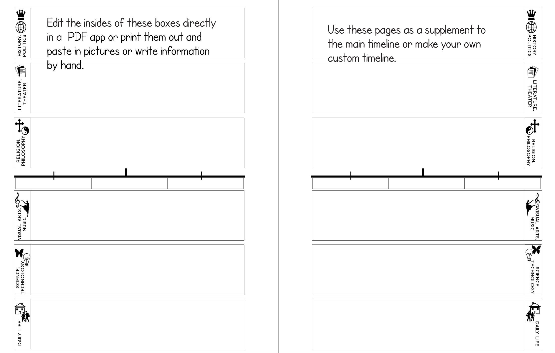 Printable Timeline / Book of Centuries – Guest Hollow